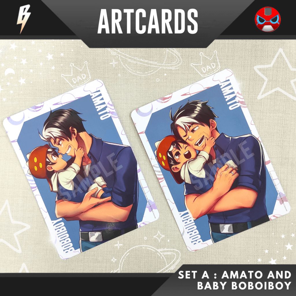 OFFICIAL Artcard Set BoBoiBoy & Mechamato | Monsta Store